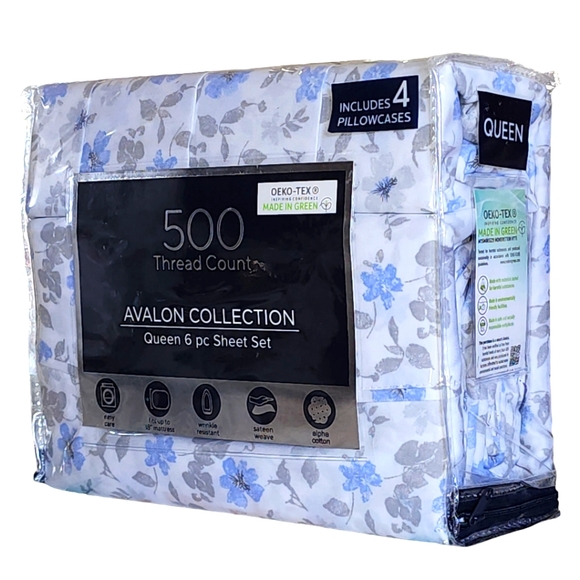 Avallon Collection | Bedding | Avalon Collection Floral Sheet Set 50 ...